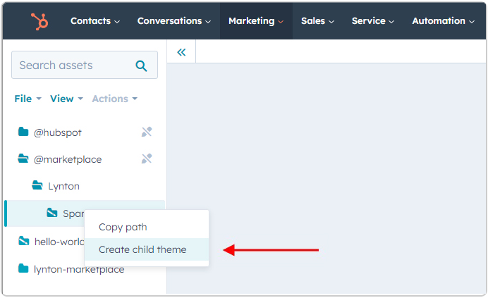 How to Create a Child Theme with HubSpot's Drag and Drop